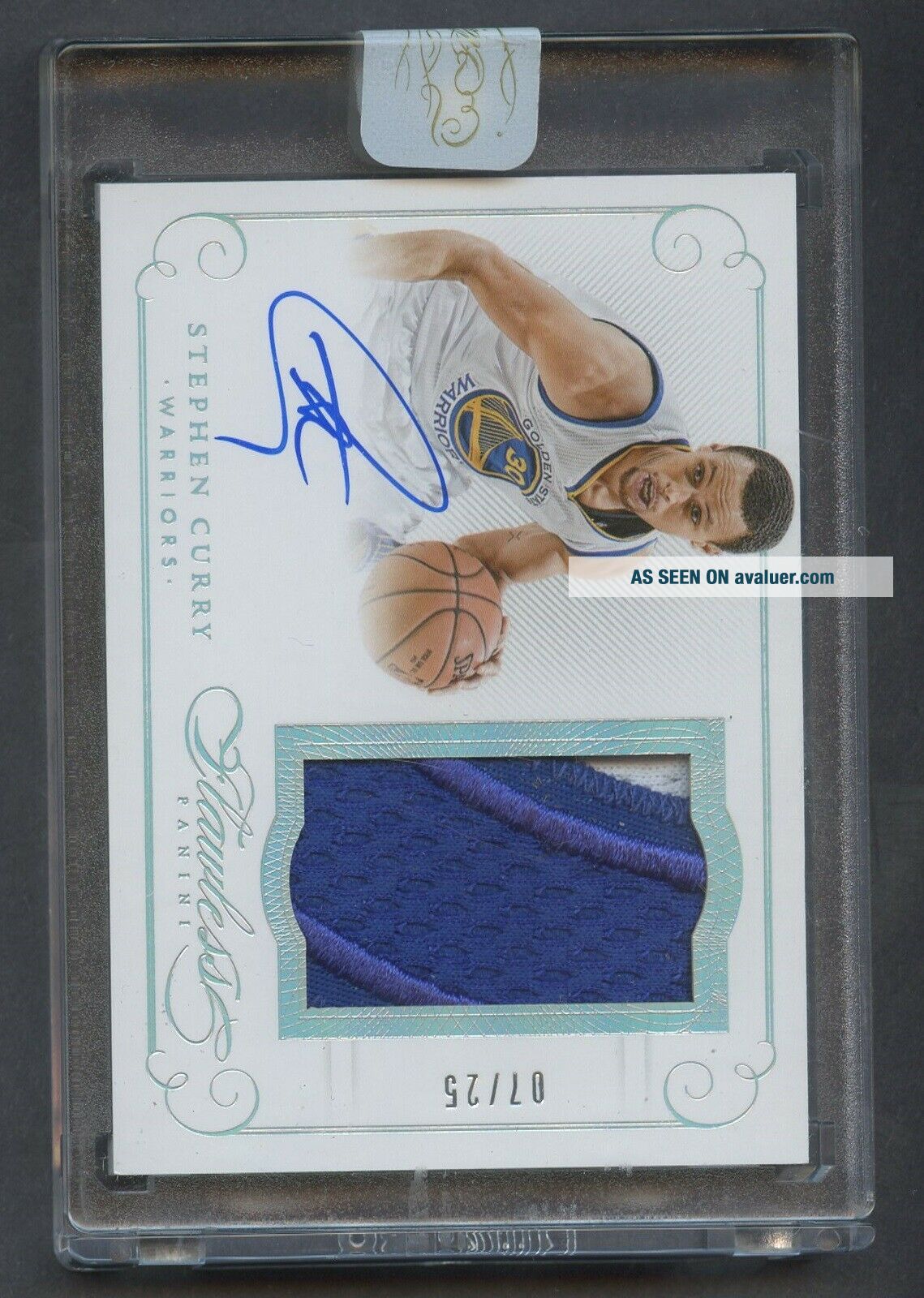 2014 - 15 Flawless Stephen Curry Warriors Game Patch AUTO 7/25 | #5773090