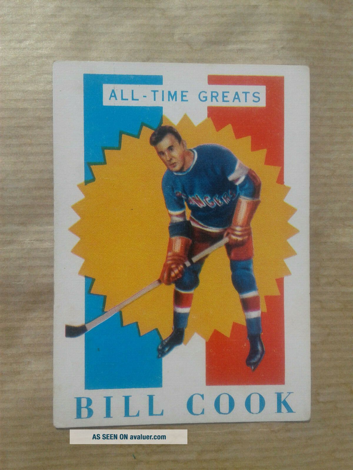 1960 - 61 Topps Hockey 10 Bill Cook ATG Faint Crease | #5737862