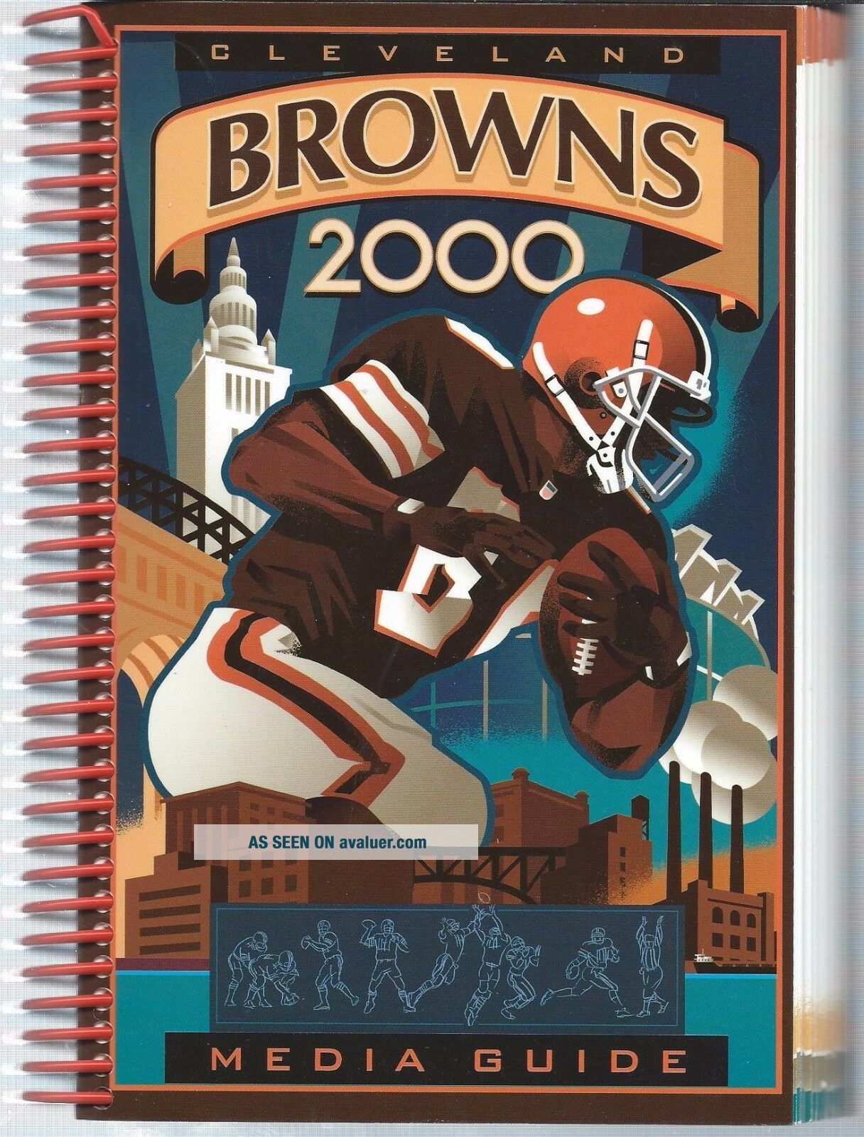 2000 Cleveland Browns NFL Football Media Guide Record Book Spiral ...