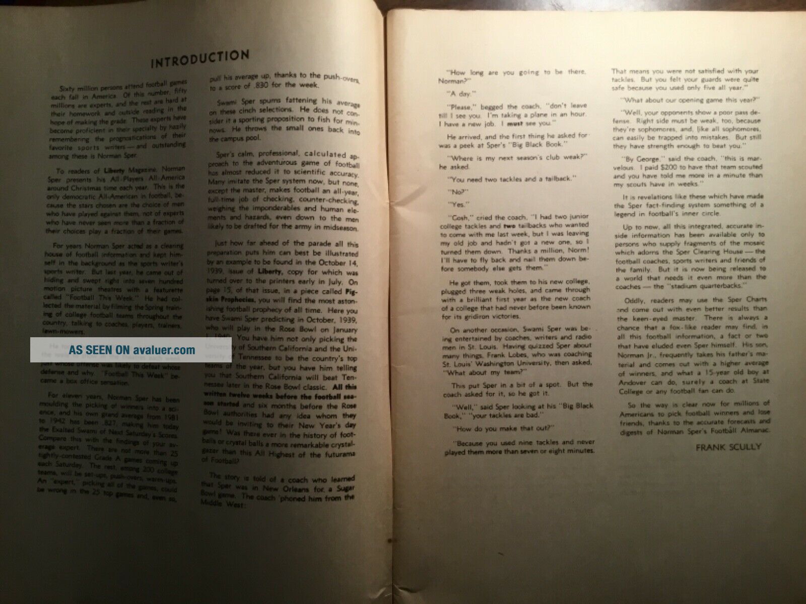 Rare 1942 Norman Sper’s (College) Football Almanac Midwest Section ...