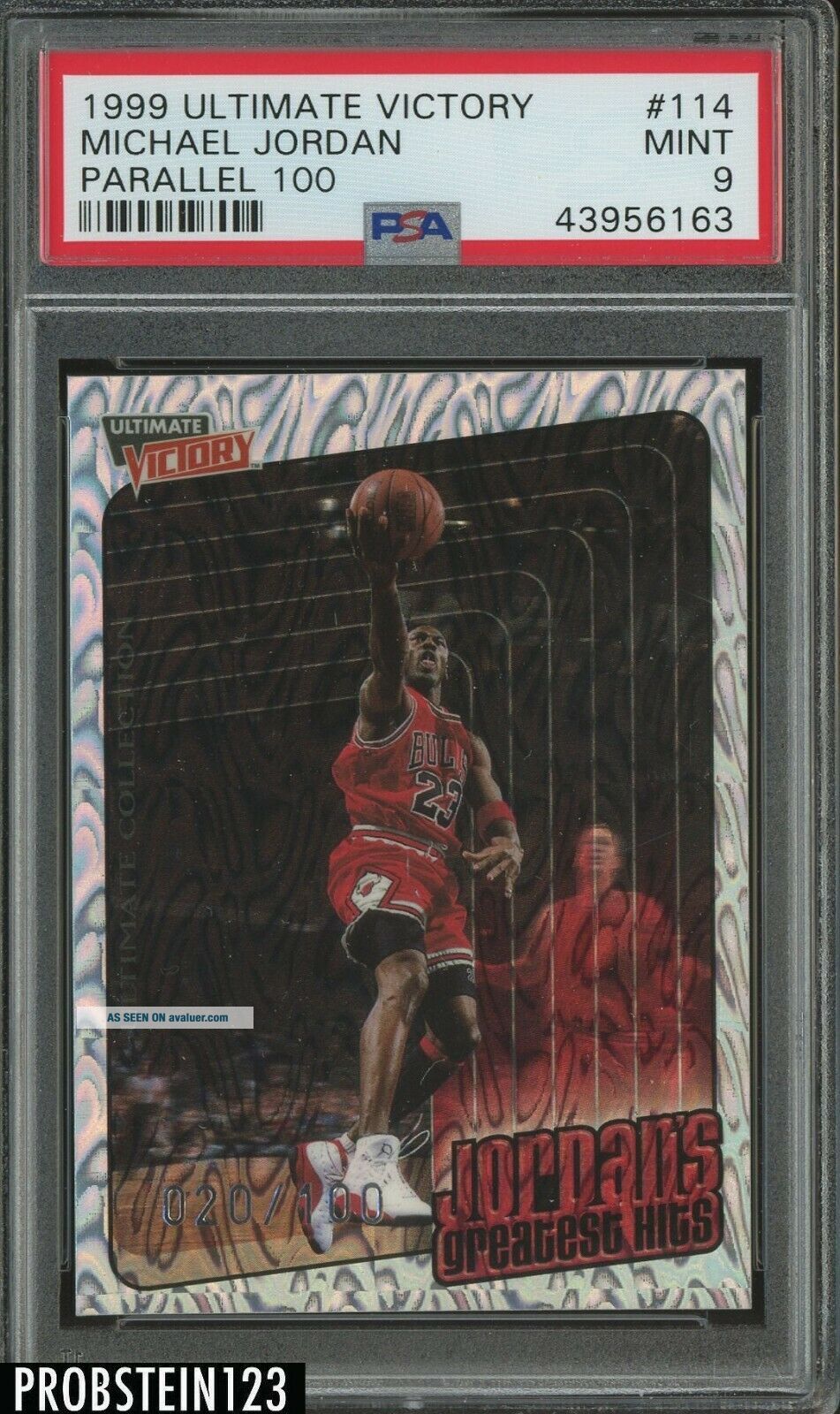 1999 - 00 Ultimate Victory Parallel 100 Michael Jordan Chicago Bulls ...