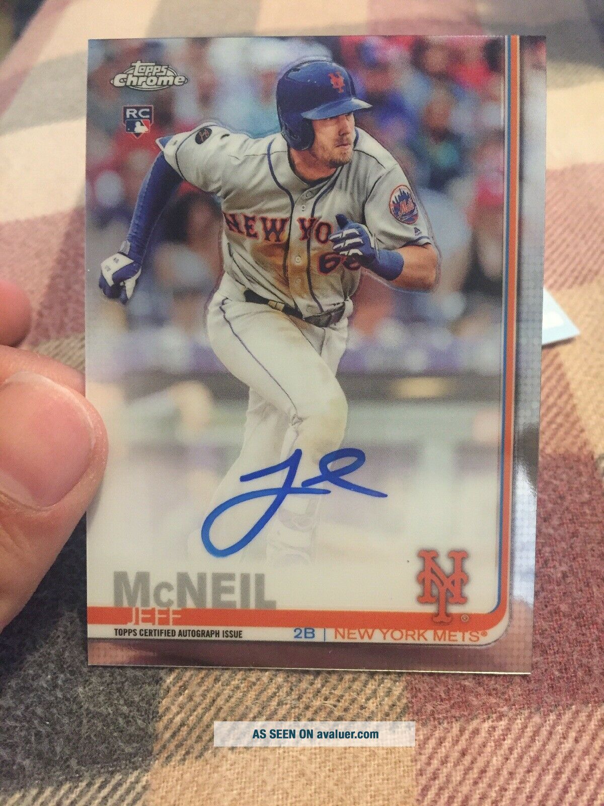 2019 Topps Chrome Rookie RC Auto Jeff McNeil Mets Autograph | #5806950