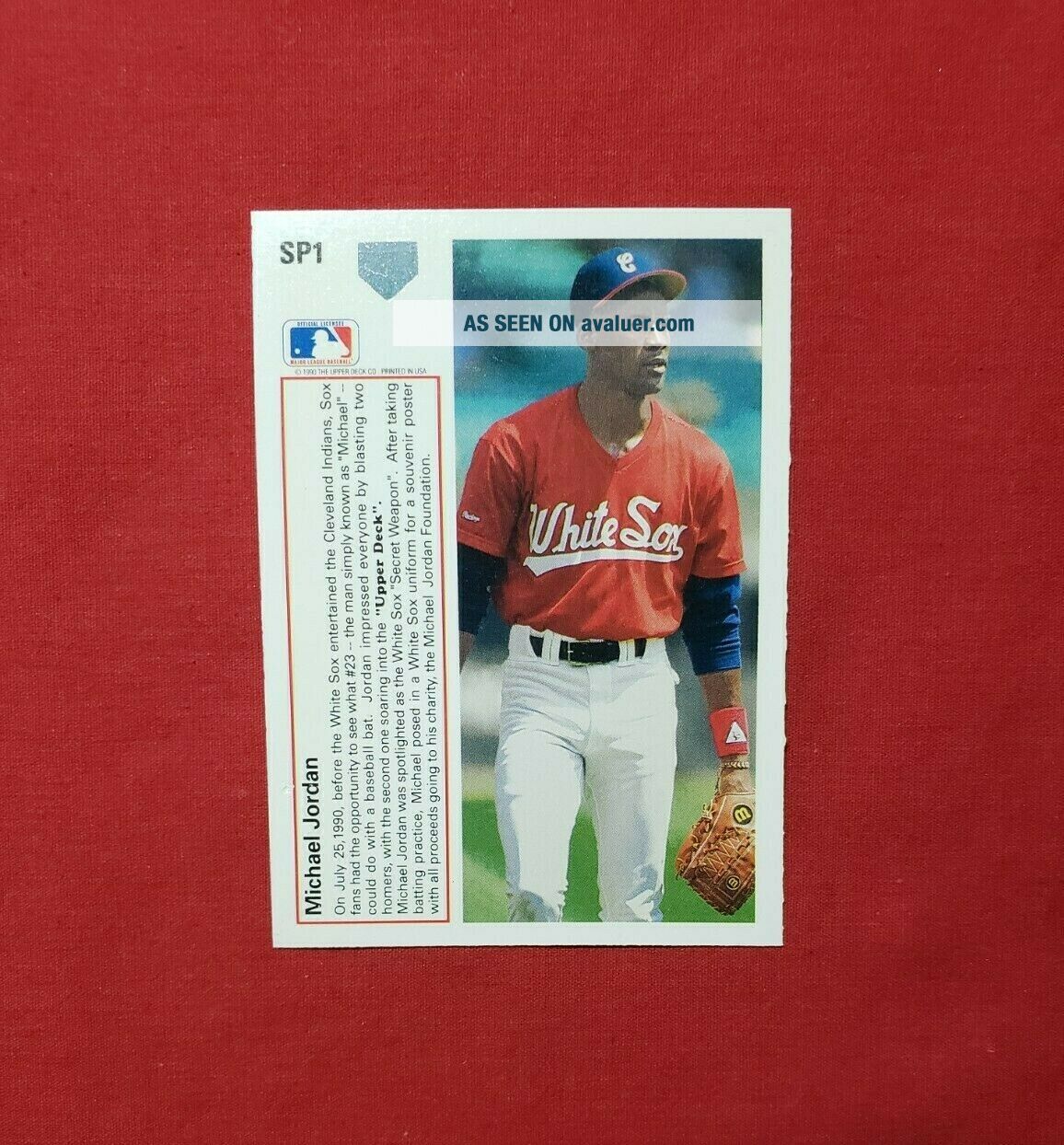 1991 Upper Deck Michael Jordan Chicago White Sox SP1 Baseball Card ...