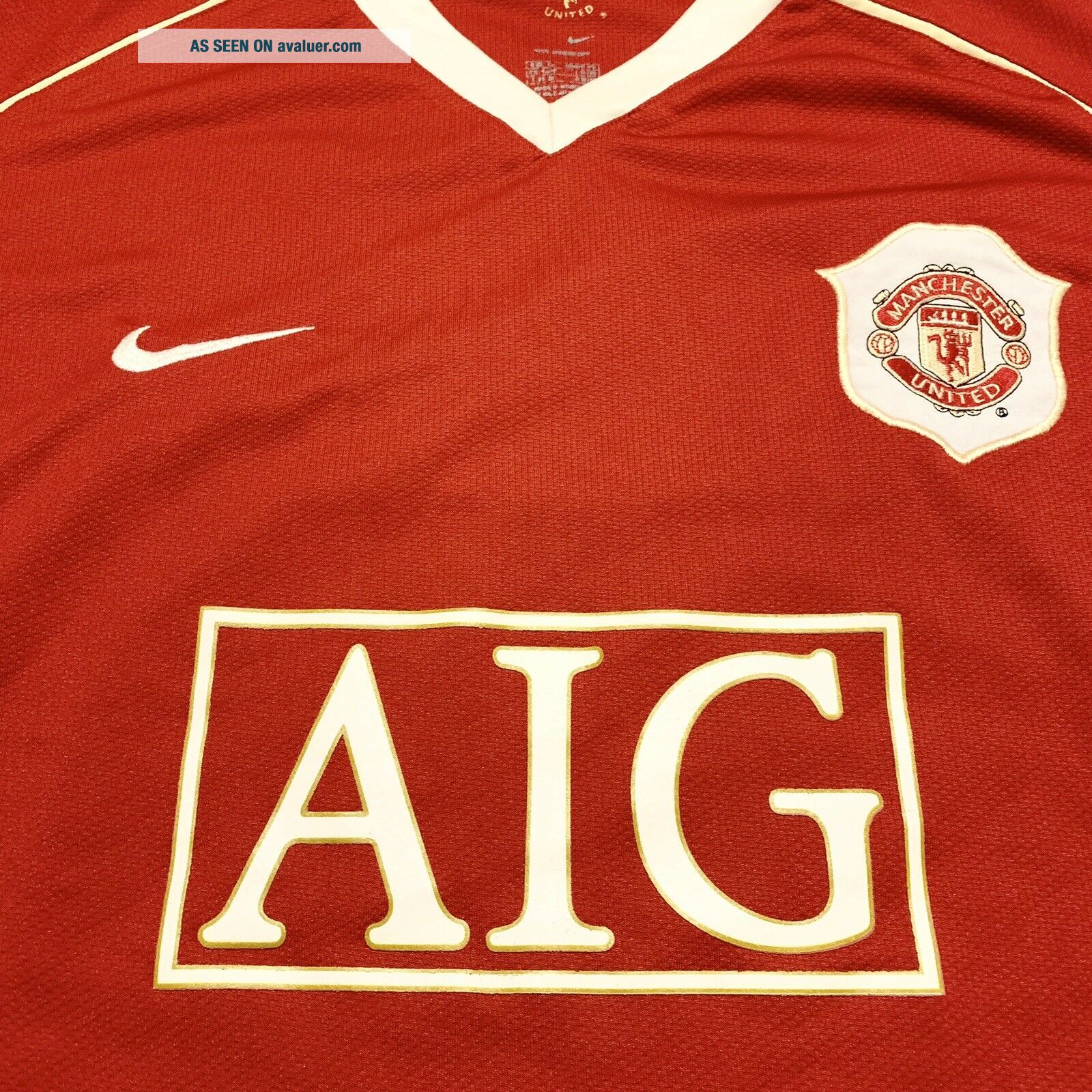 Nike Manchester United Sphere Dry Jersey XL 2006 - 2007 Home AIG MUFC ...