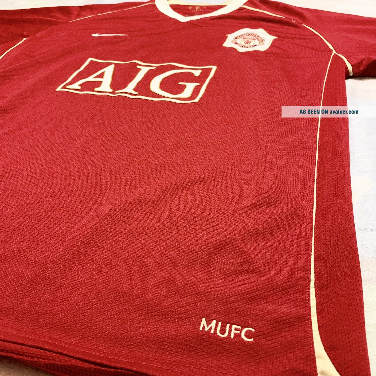 Nike Manchester United Sphere Dry Jersey XL 2006 - 2007 Home AIG MUFC ...