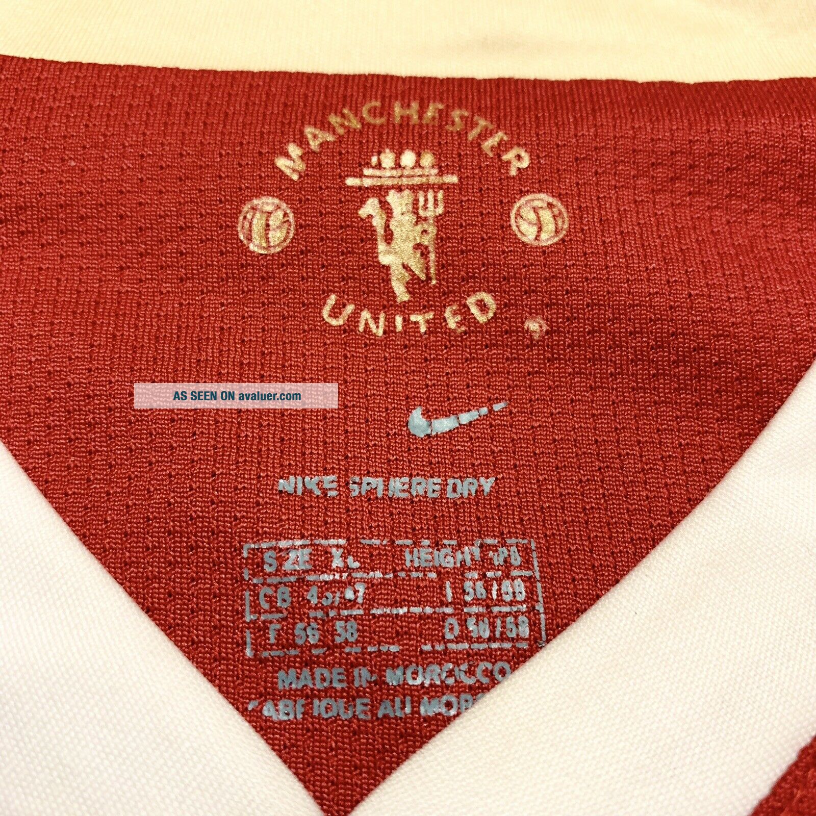 Nike Manchester United Sphere Dry Jersey XL 2006 - 2007 Home AIG MUFC ...