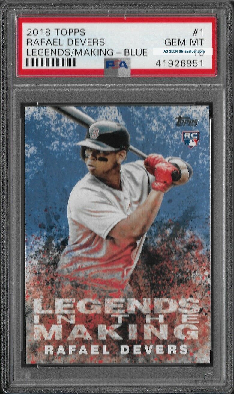 2018 Topps Legends In The Making BLUE 1 RAFAEL DEVERS Gem PSA 10 Red ...