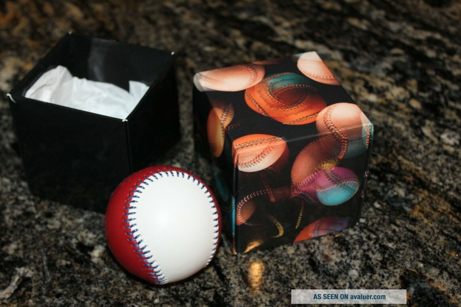Spinneybeck Leather Baseball Red And White With Blue Stitching | #5950699