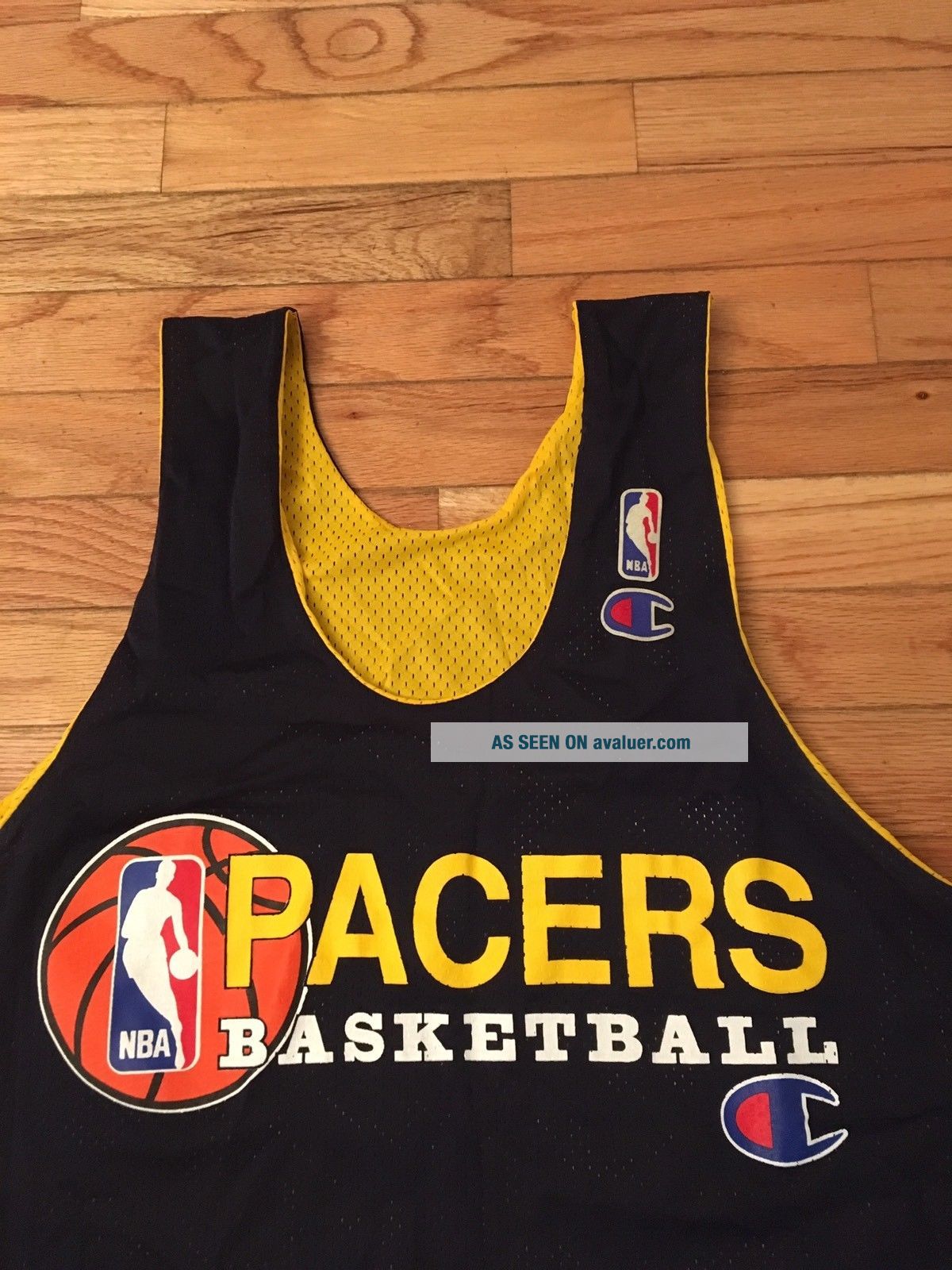 Indiana Pacers NBA Vintage Authentic Champion Reversible Practice ...