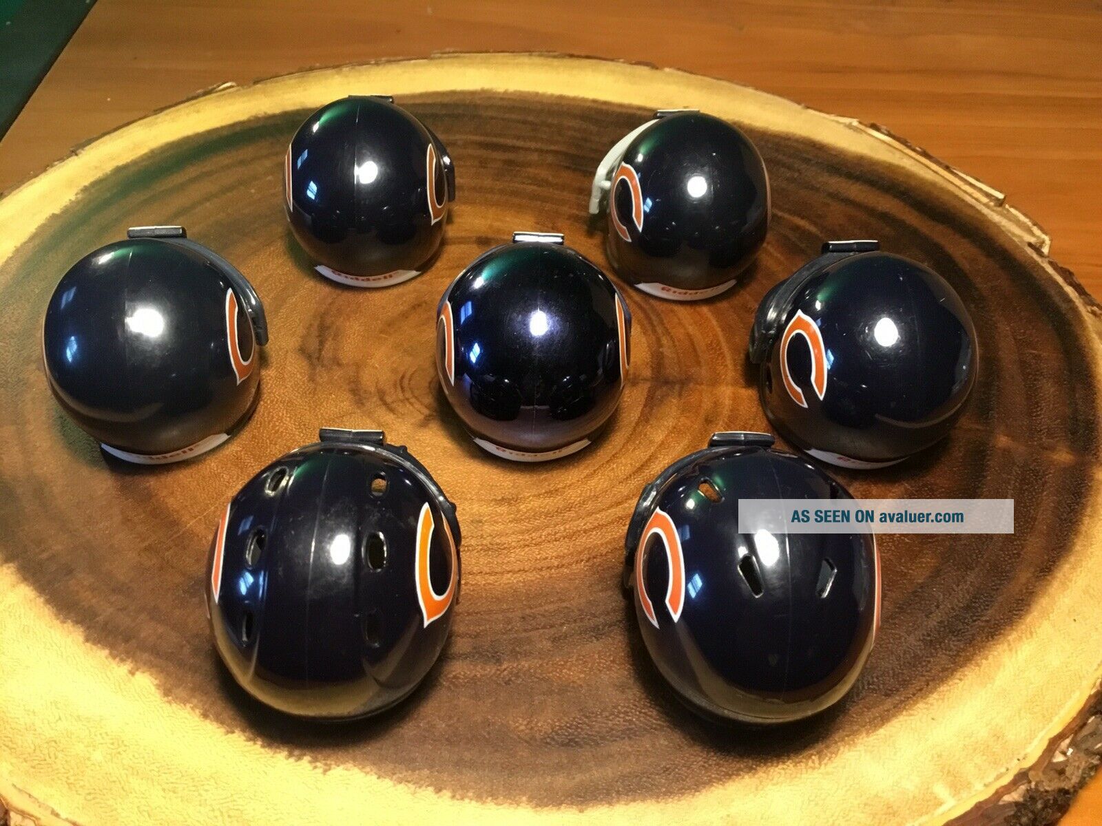 (7) Riddell Pocket Pro Football Helmets (Chicago Bears) | #6023942