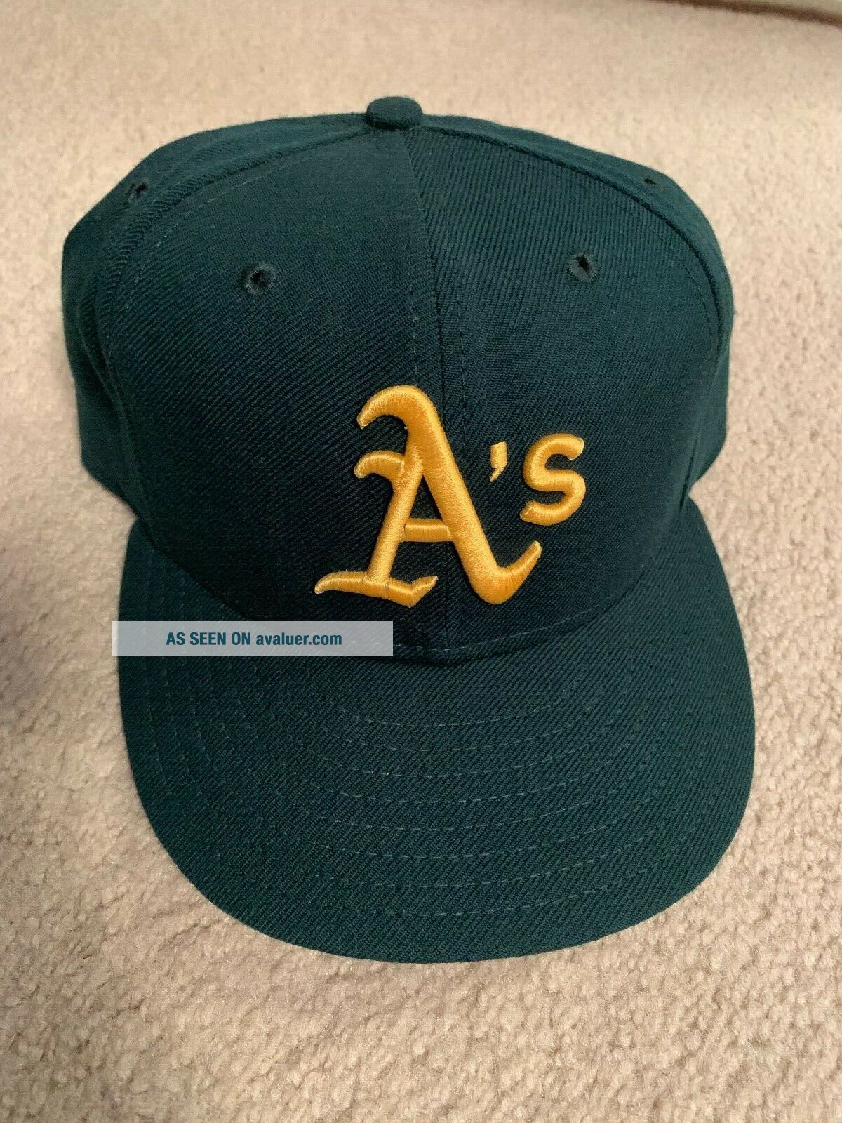 OAKLAND ATHLETICS A ' S VINTAGE ERA FITTED HAT 7 5/8 MLB AUTHENTIC ON ...