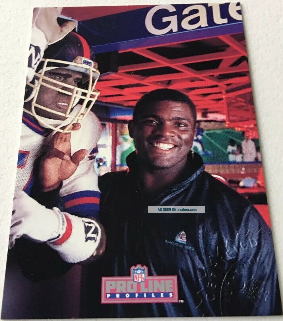 1992 Pro Line Profile Lawrence Taylor AUTO On Card Autograph HOF W/ NFL ...