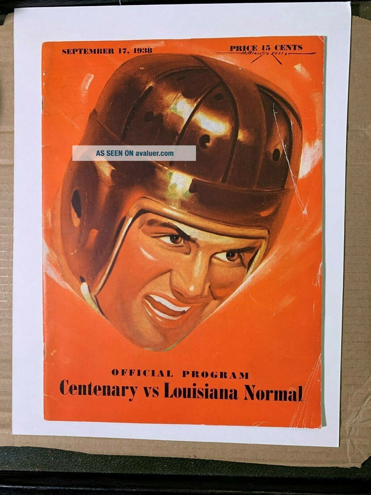 1938 Centenary Gents Vs Louisiana Normal Demons Football Program VERY ...