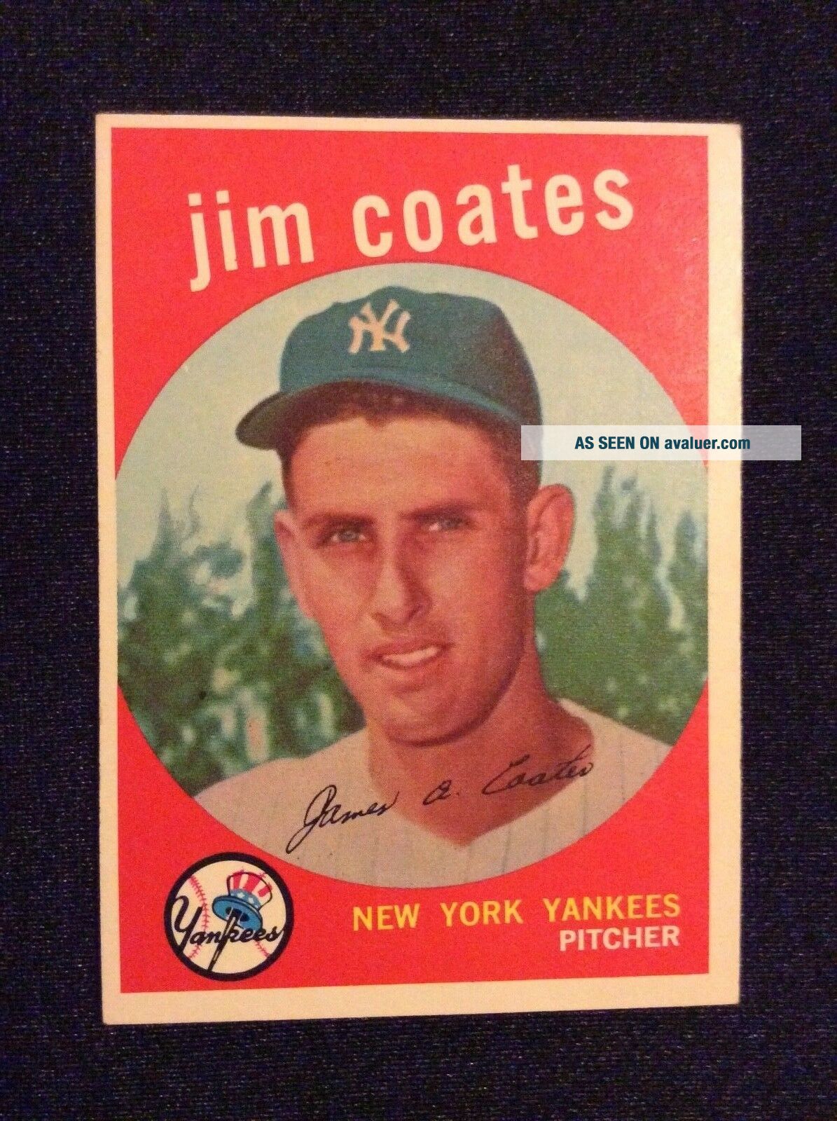 1959 TOPPS BASEBALL HIGH NUMBERS 525 JIM COATES 3 | #5902895