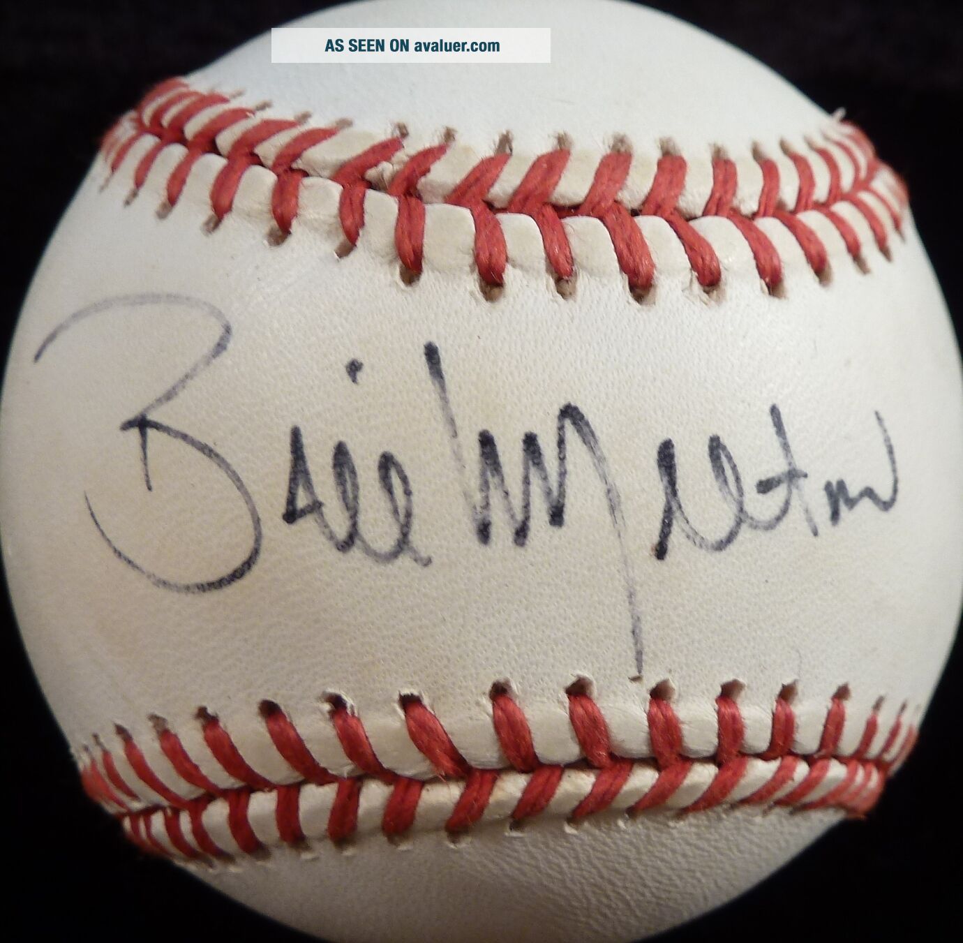 BECKETT - BAS BILL MELTON AUTOGRAPHED - SIGNED AL BOBBY BROWN BASEBALL ...