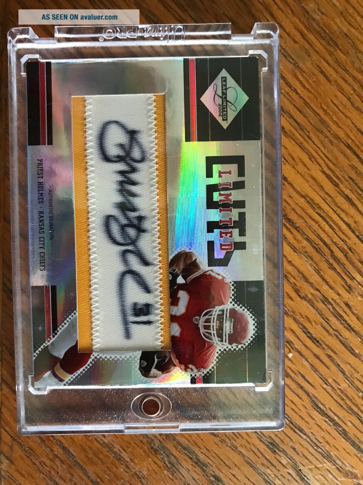 2004 Leaf Limited Cuts Priest Holmes 13/50 Autograph Chiefs | #5900003