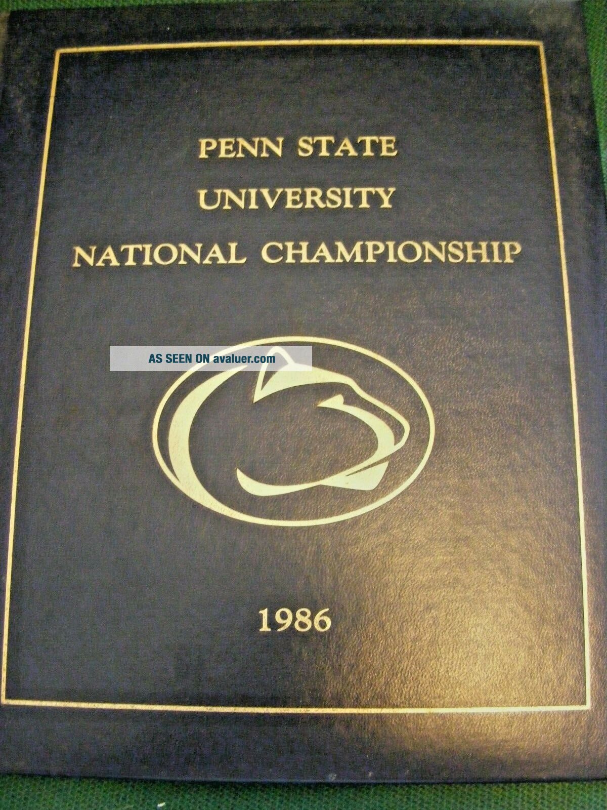 Penn State University 1986 Football National Championship Book UMI ...
