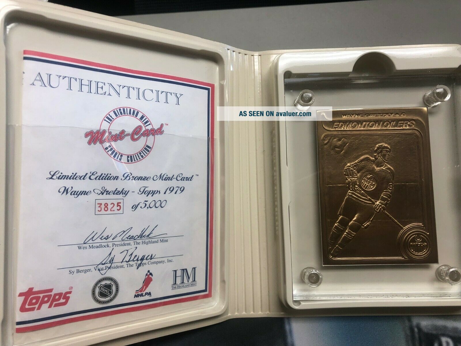 The Highland 1979 Bronze Card Coin Wayne Gretzky Oilers | #6025850