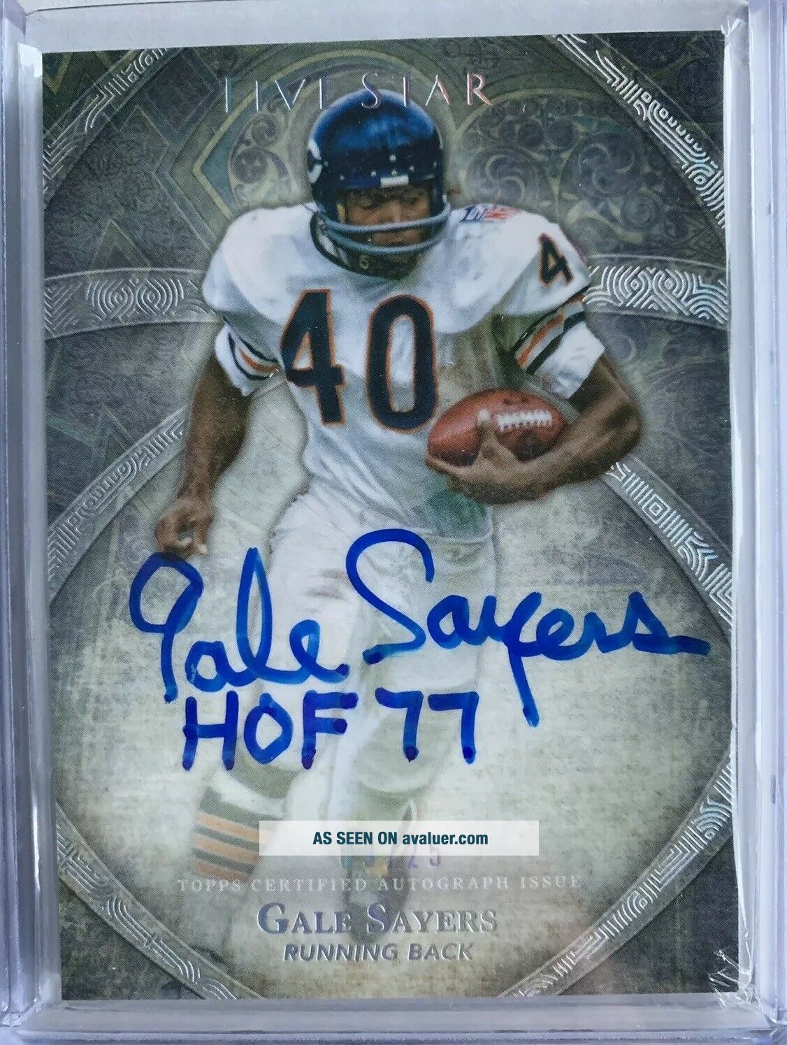 Gale Sayers 2014 Topps Five Star - Rainbow Auto - Autograph - HOF ‘77 ...