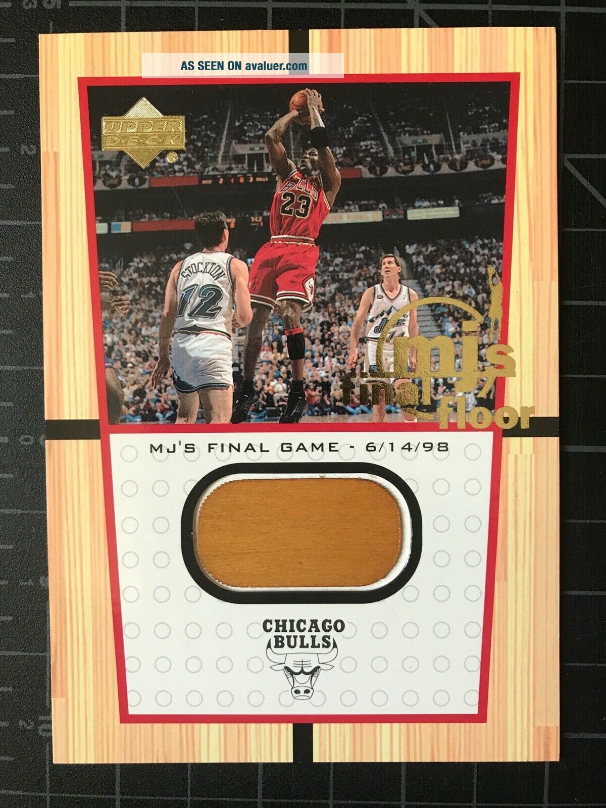 Michael Jordan Upper Deck FF1 Card MJ’S Final Game Floor Piece | #5954808