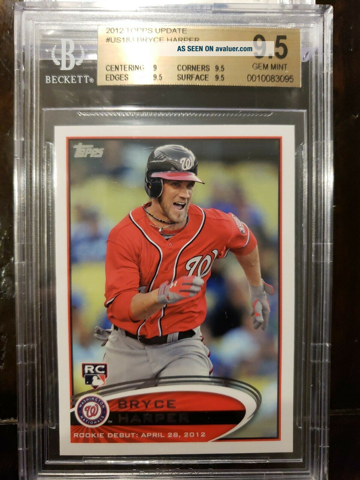 2012 Topps Update US183 Bryce Harper Rookie Card RC Washington ...