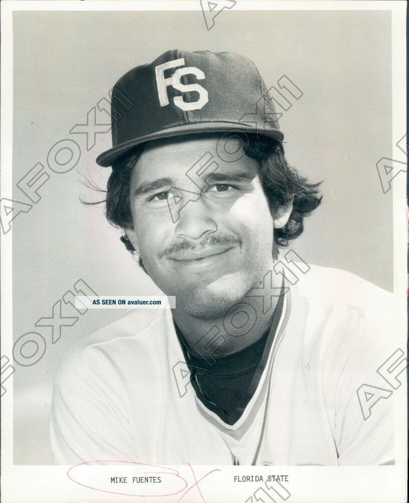 1984 Florida State Seminoles Baseball Outfielder Mike Fuentes Press ...