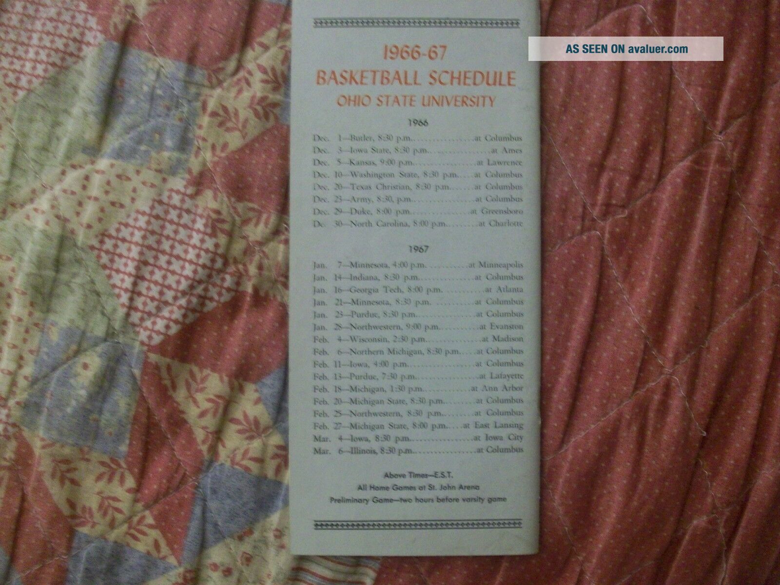 1966 - 67 OHIO STATE UNIVERSITY BASKETBALL MEDIA GUIDE Yearbook 1967 ...