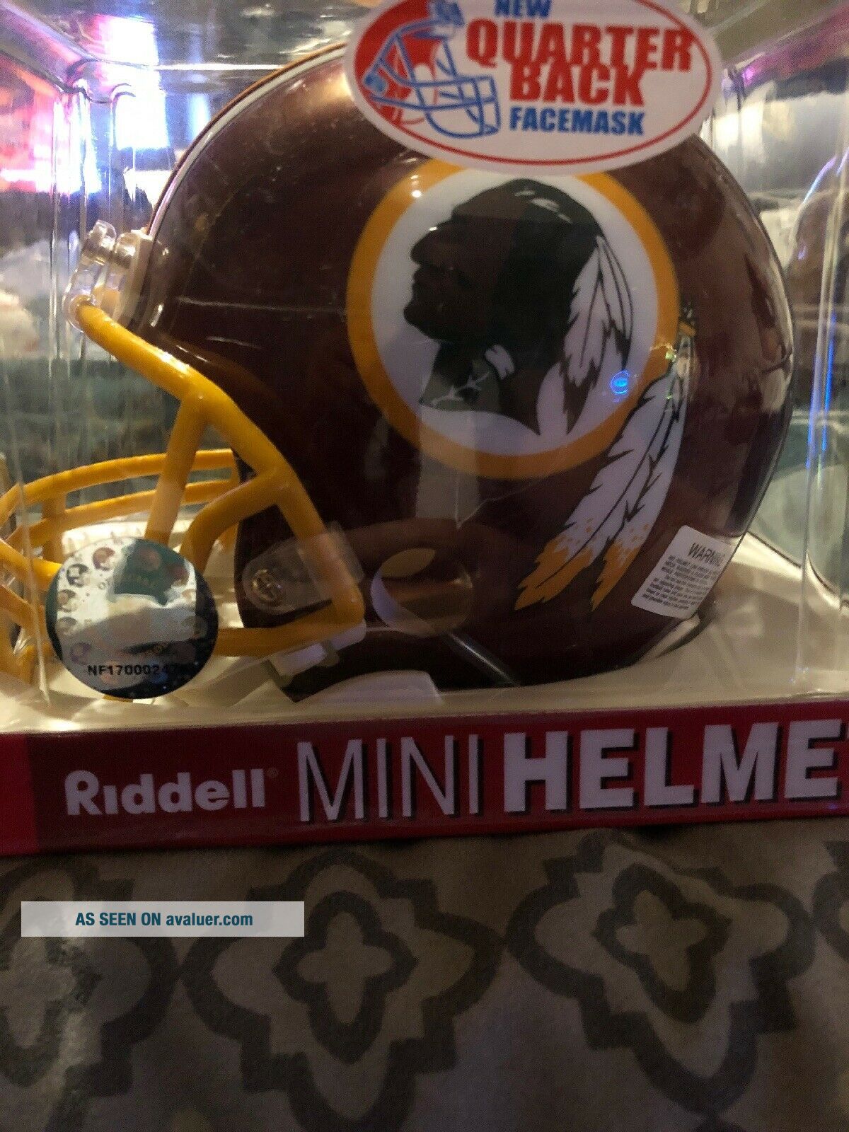 Joe Theismann Autographed Mini Helmet Washington Redskins TS Inscrip“ 7 ...