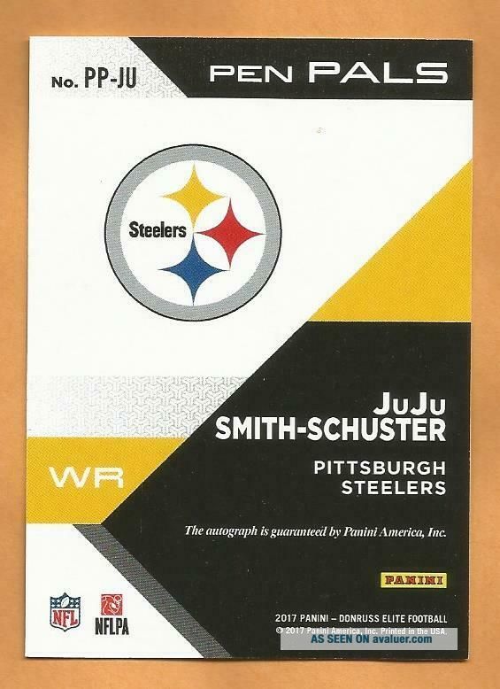 JuJu Smith - Schuster RC 2017 Elite Pen Pals Auto Football Card | #5980669
