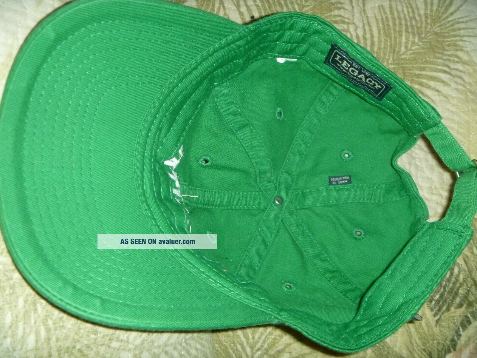 MENS LEGACY THE CITADEL BULLDOGS FOOTBALL BASEBALL CAP HAT GREEN IRISH ...
