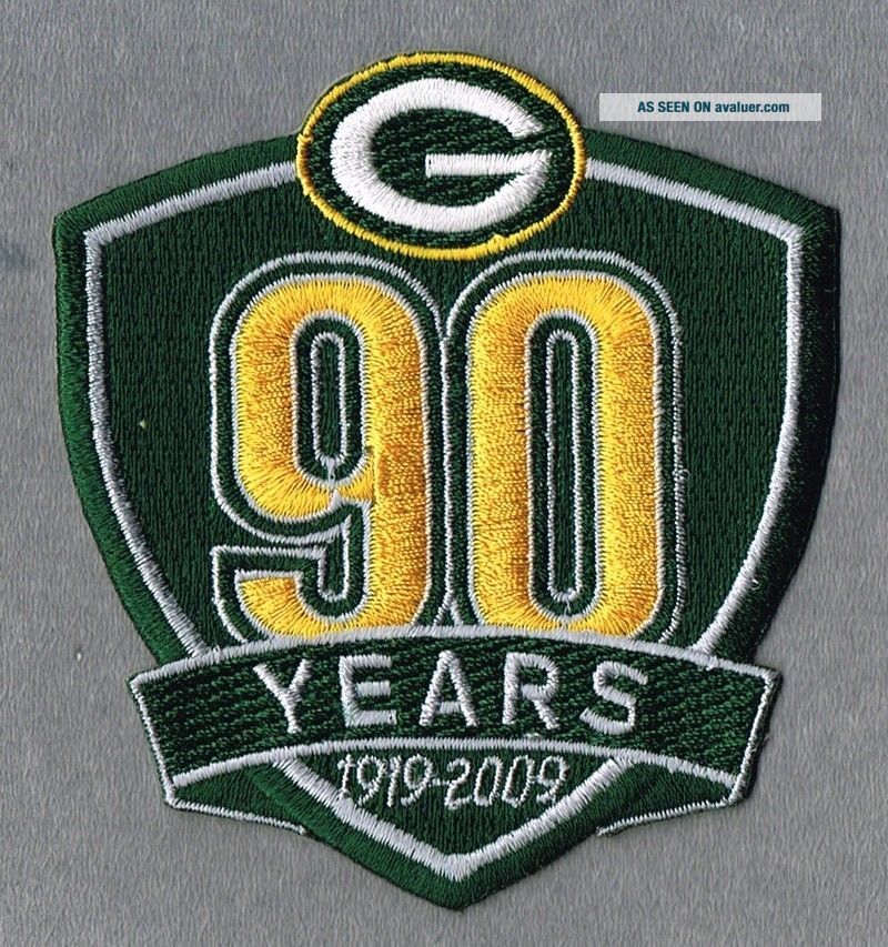 2009 Green Bay Packers AUTHENTIC 90th Anniversary NFL Patch | #6129160
