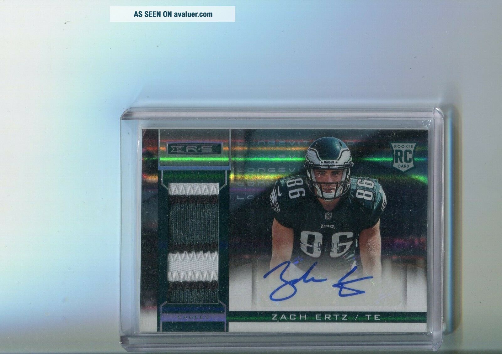 2013 Rookies And Stars Longevity Zach Ertz Auto Rookie Patch 19/25 ...