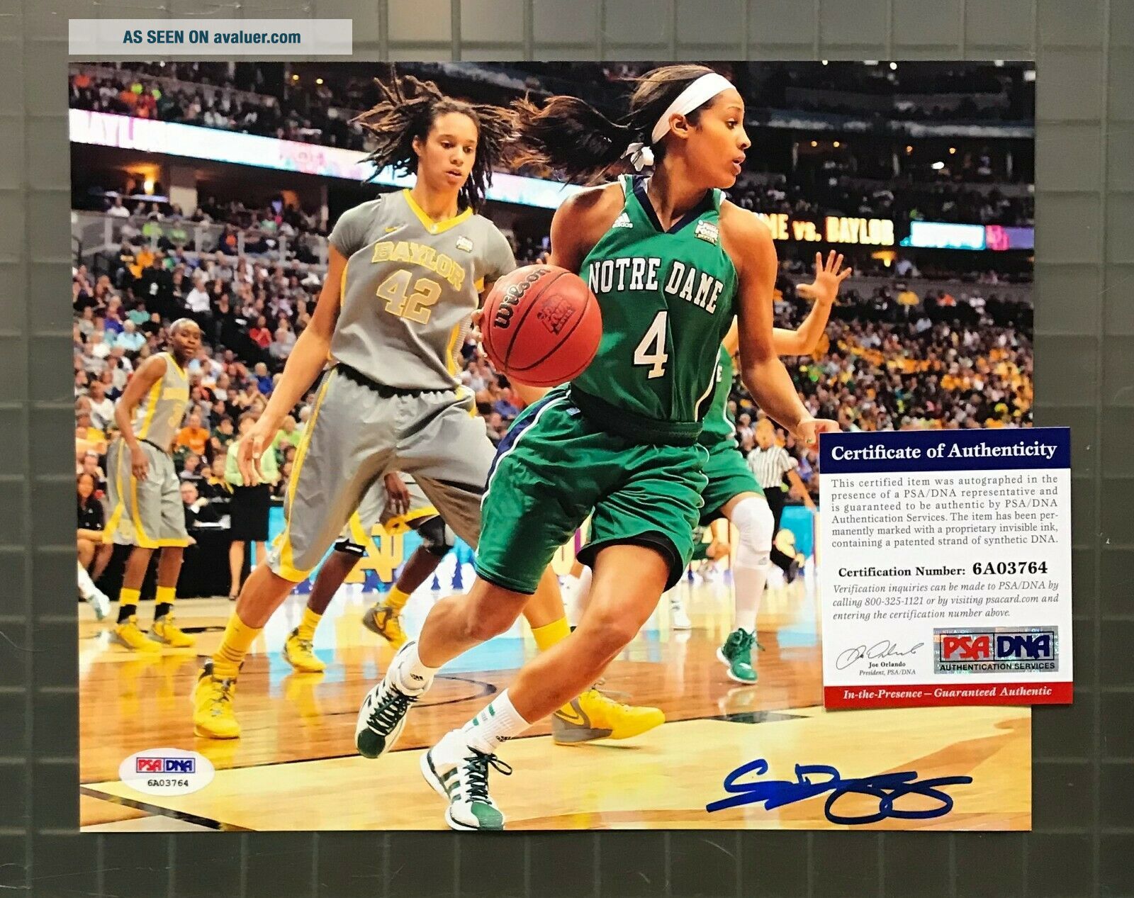 Skylar Diggins Signed 8x10 Photo Autographed AUTO PSA/DNA WNBA | #6083150