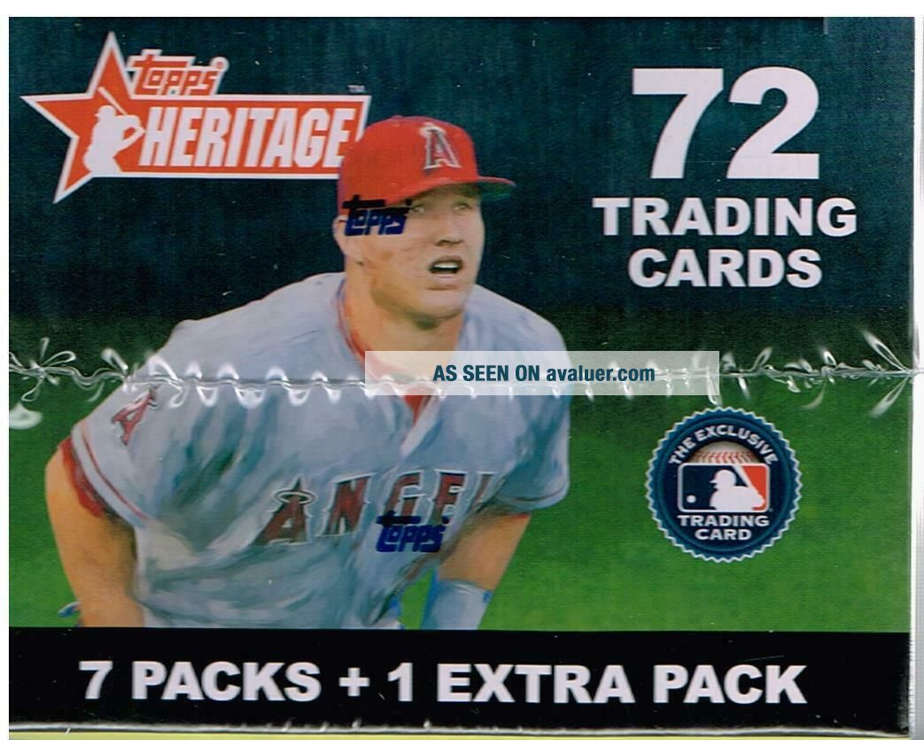 2019 Topps HERITAGE Baseball MLB Trading Cards 8pk Retail VALUE/BLASTER ...