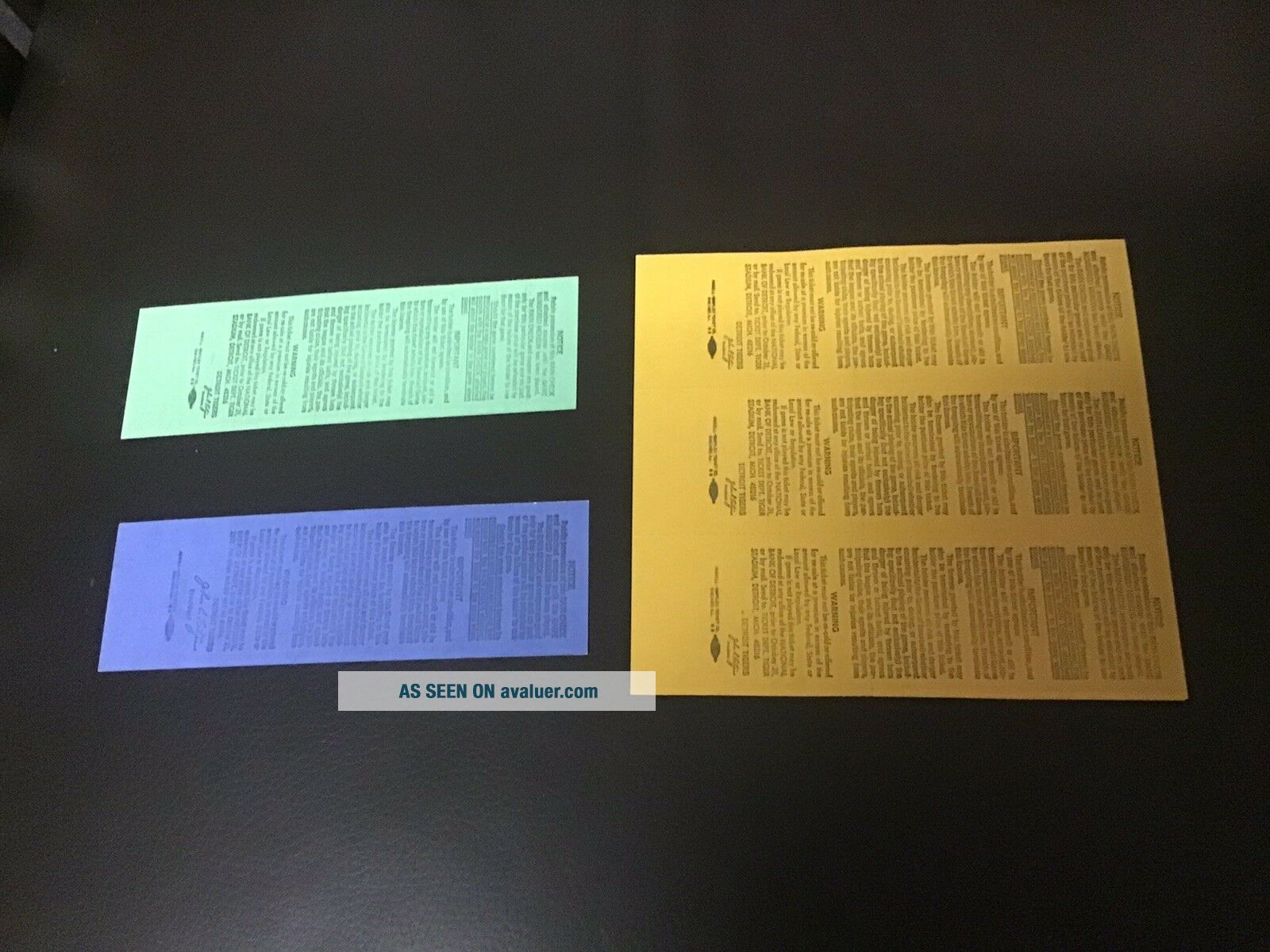 1972 American League Championship Series Tickets Detroit Tigers Tiger ...