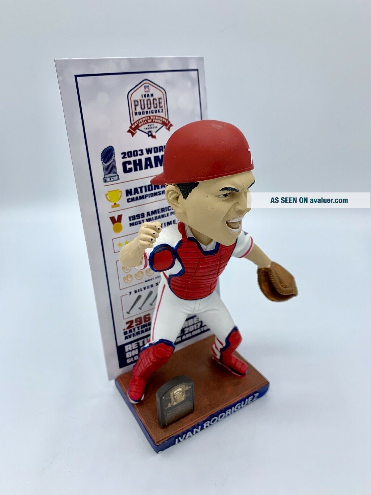 Iván “Pudge” Rodriguez 2017 Hall Of Fame Inductee Bobble Head | #6198912