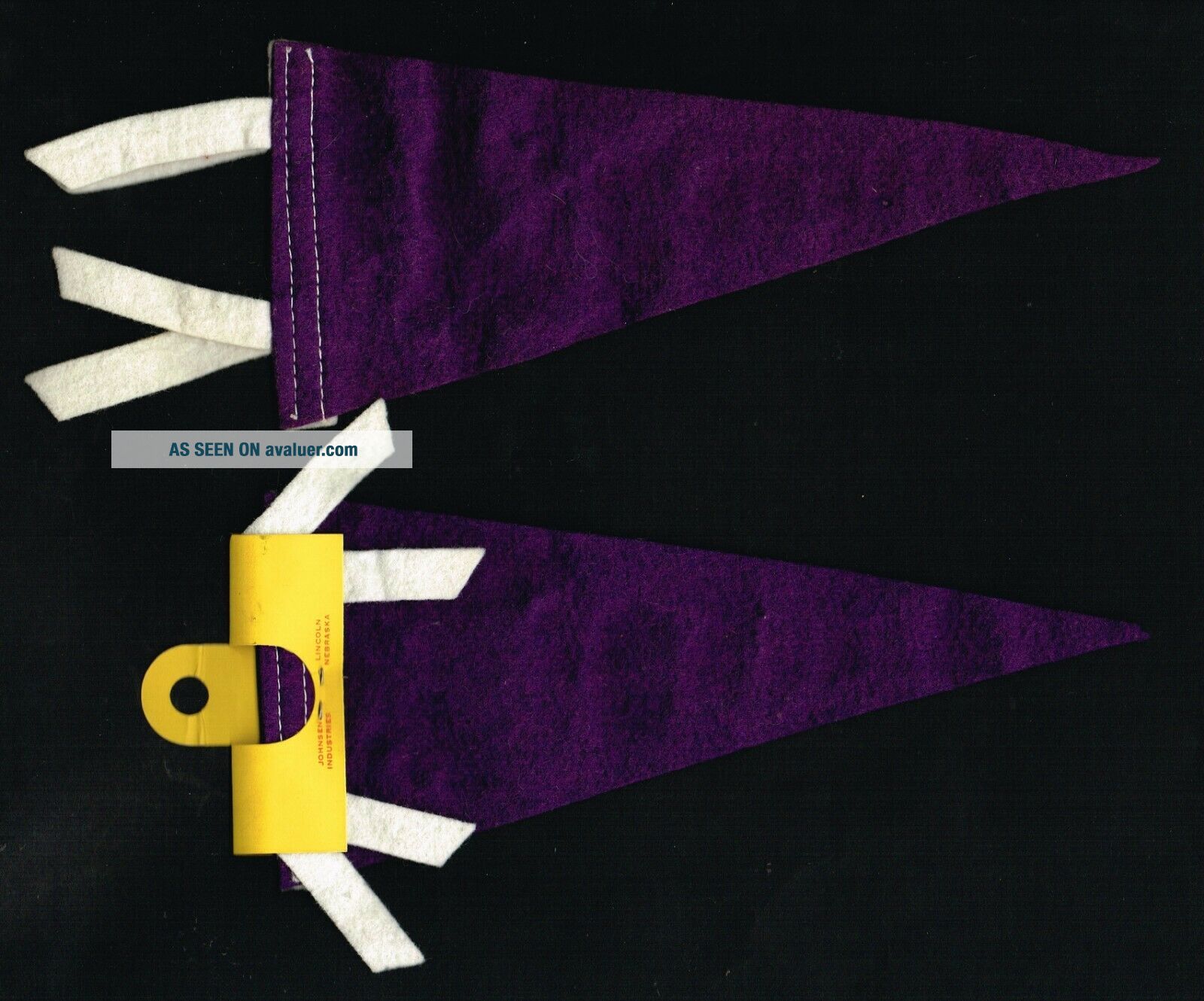 (2) 1950’s – 60’s Cornell College In Iowa 8 ½” Mini Pennants W/Original ...
