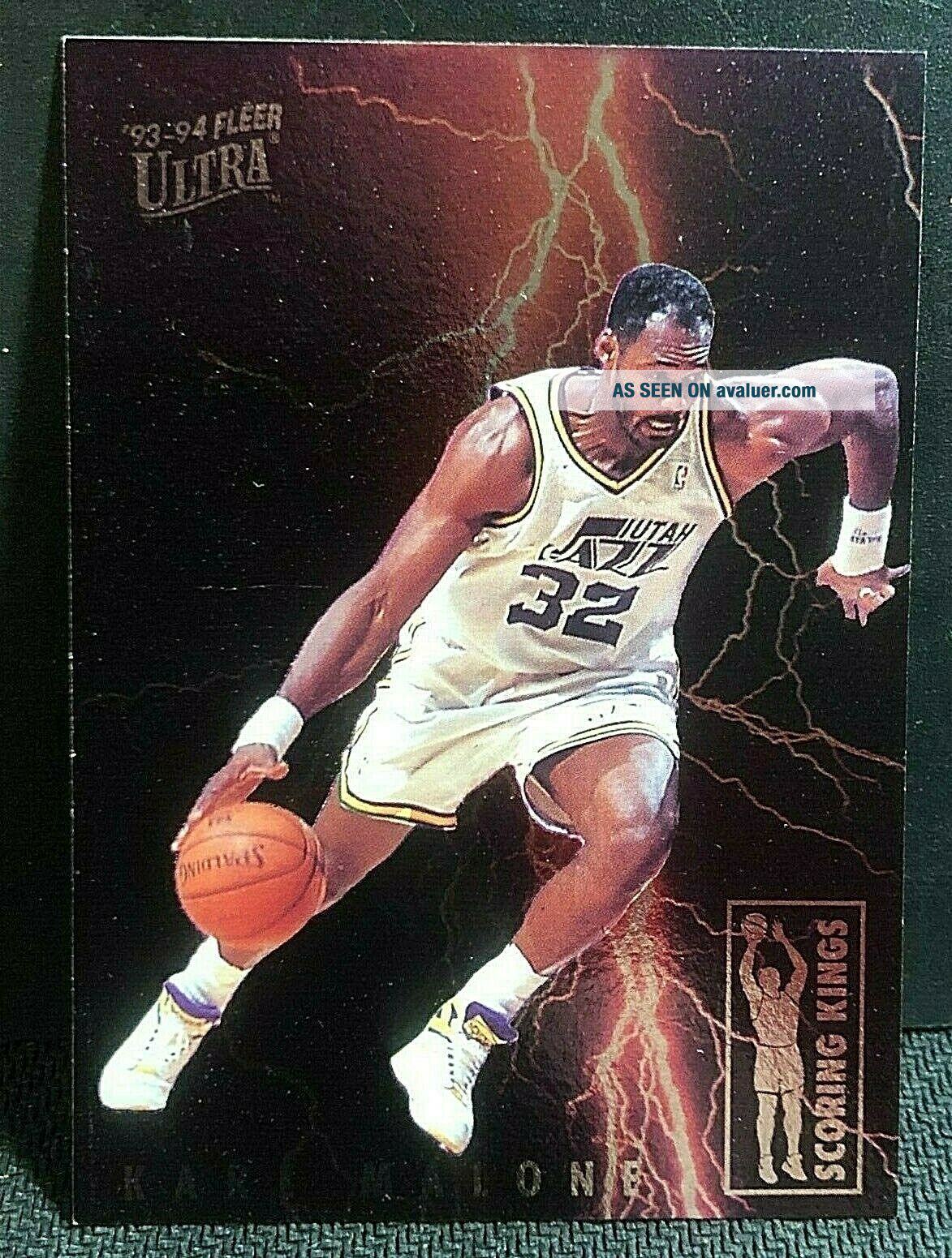 KARL MALONE 1993 - 94 Fleer Ultra SCORING KINGS Foil Card 6 PSA ...