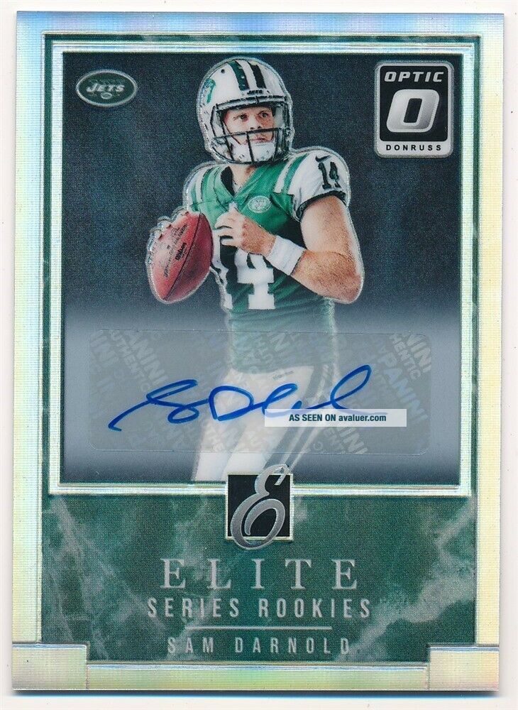 SAM DARNOLD 2018 DONRUSS OPTIC RC ROOKIE ELITE SERIES AUTOGRAPH SP AUTO ...