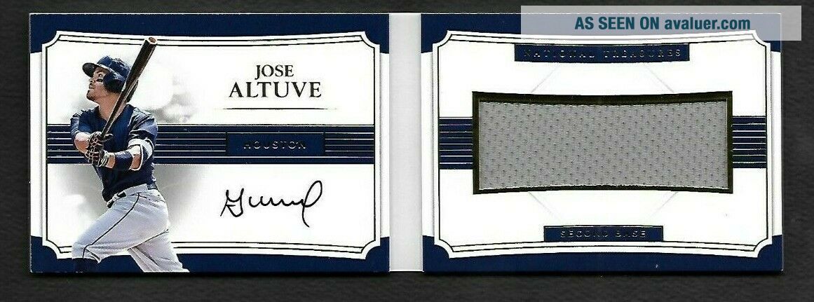 2017 National Treasures JOSE ALTUVE AUTO Patch Booklet D 16/25 Houston ...