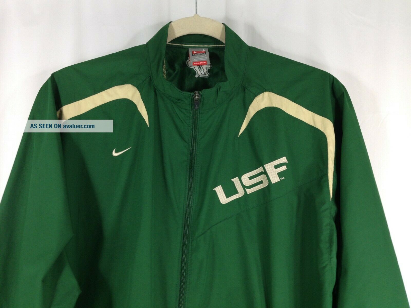 University Of South Florida USF Bulls Nike Mens Full Zip Windbreaker ...