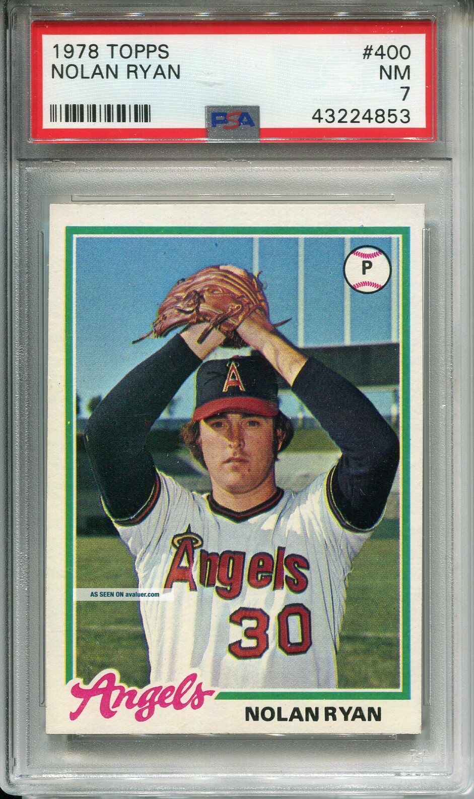 1978 Topps 400 Nolan Ryan PSA 7 NM Los Angeles Angels | #6195627