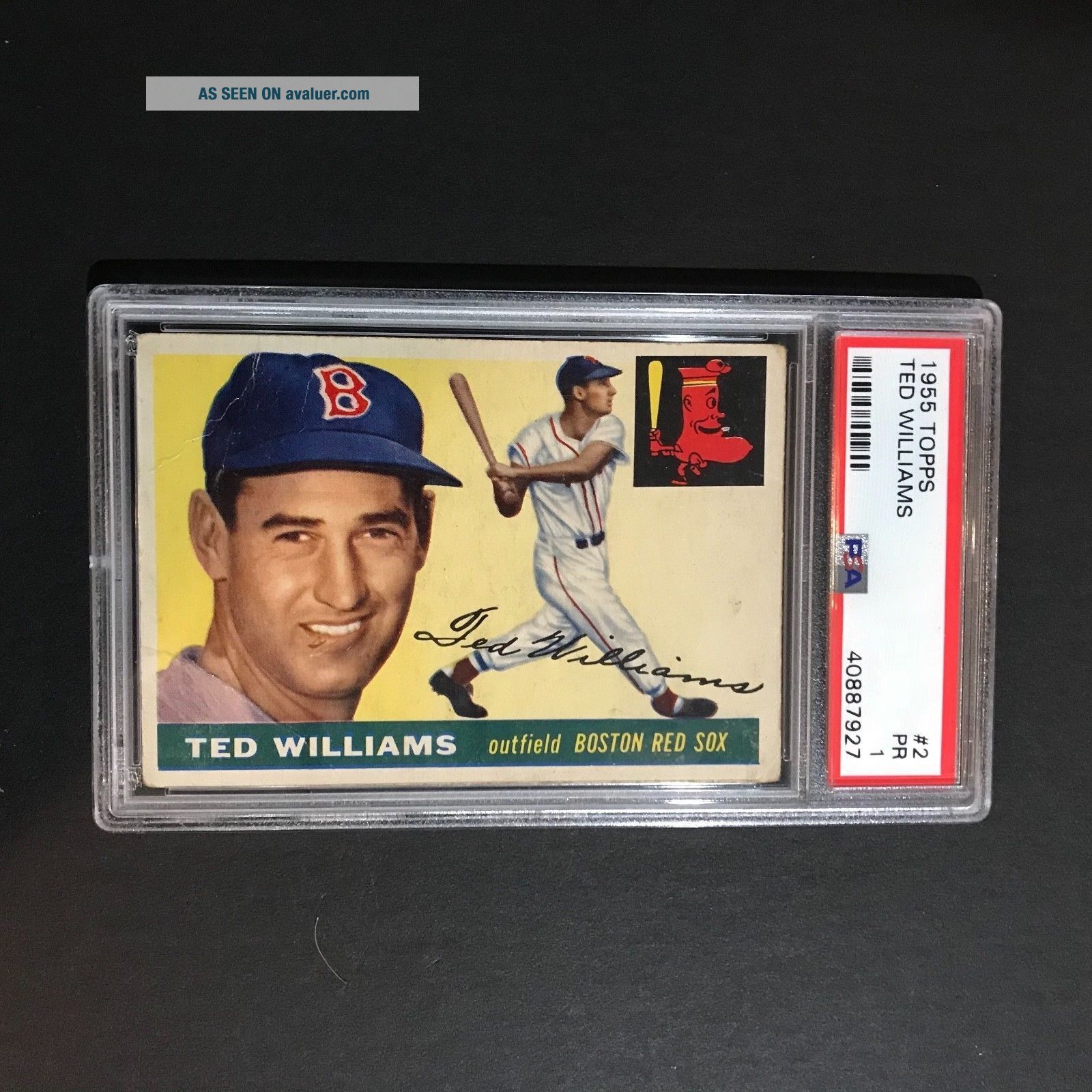 1955 Topps Ted Williams 2 Baseball Card PSA Grade 1 Boston Red Sox HOF ...