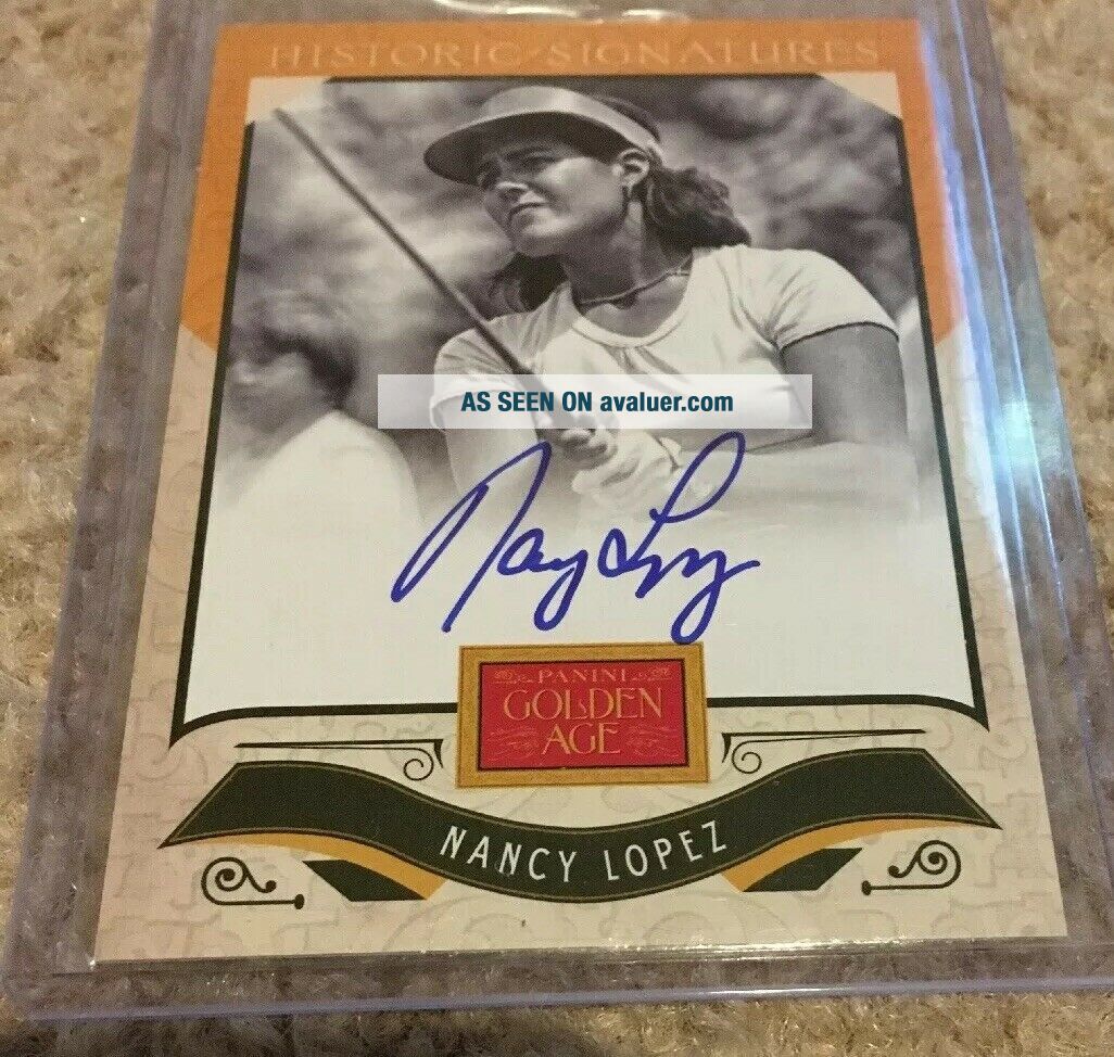 Nancy Lopez 2012 Panini Golden Age Auto Signed Card | #6268568