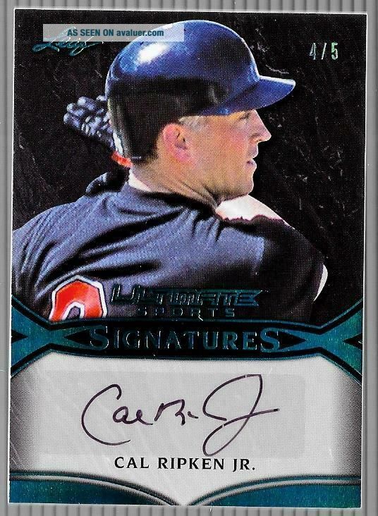 CAL RIPKEN JR 2019 LEAF ULTIMATE SPORTS AUTO BLUE SSP 4/5 | #6256279