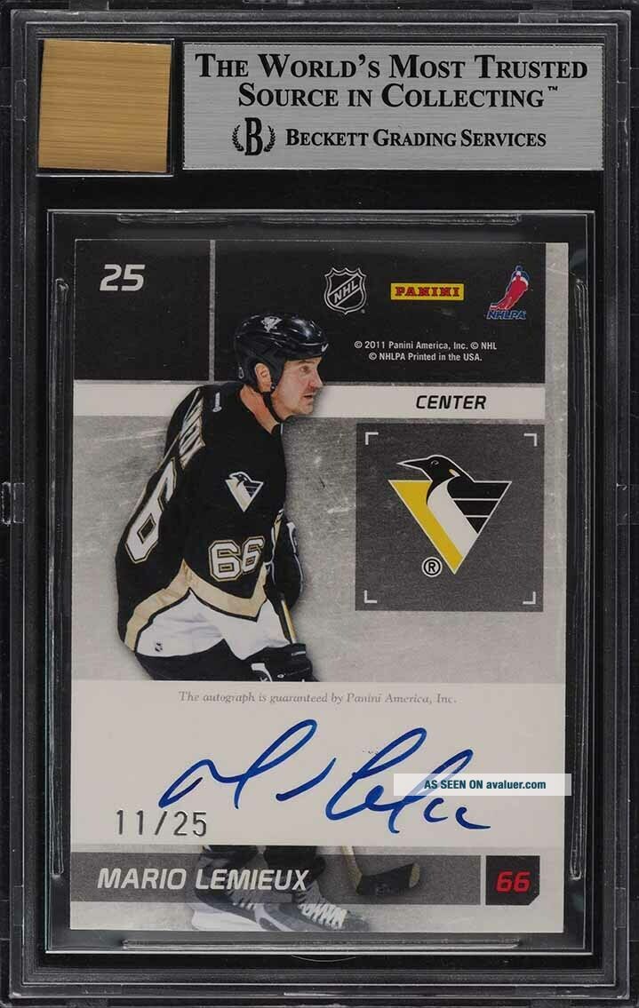 2011 Limited Back To The Future Alexander Ovechkin Lemieux AUTO /25 BGS ...