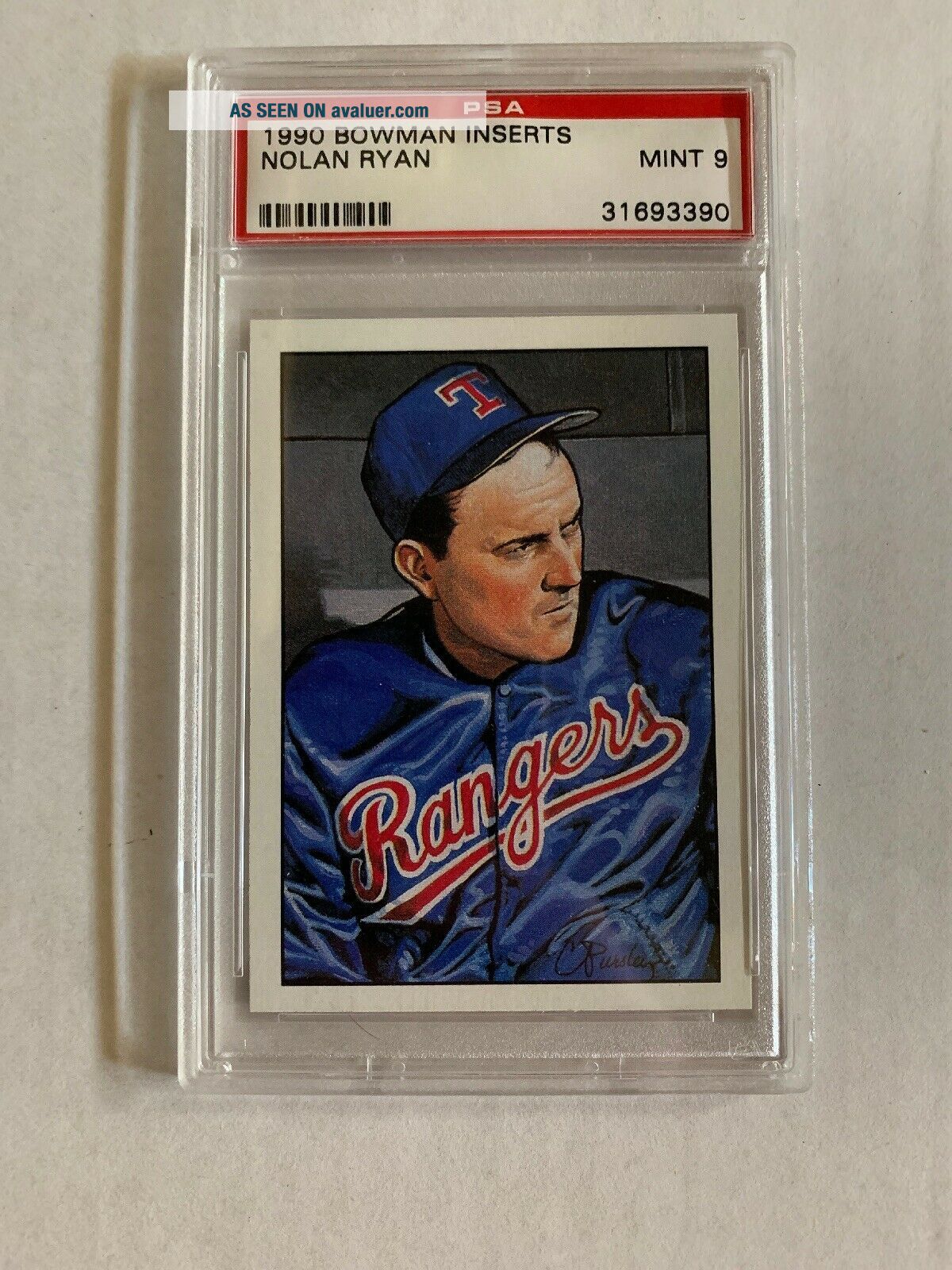 1990 Bowman Inserts Nolan Ryan PSA 9 Rangers HOF | #6319588