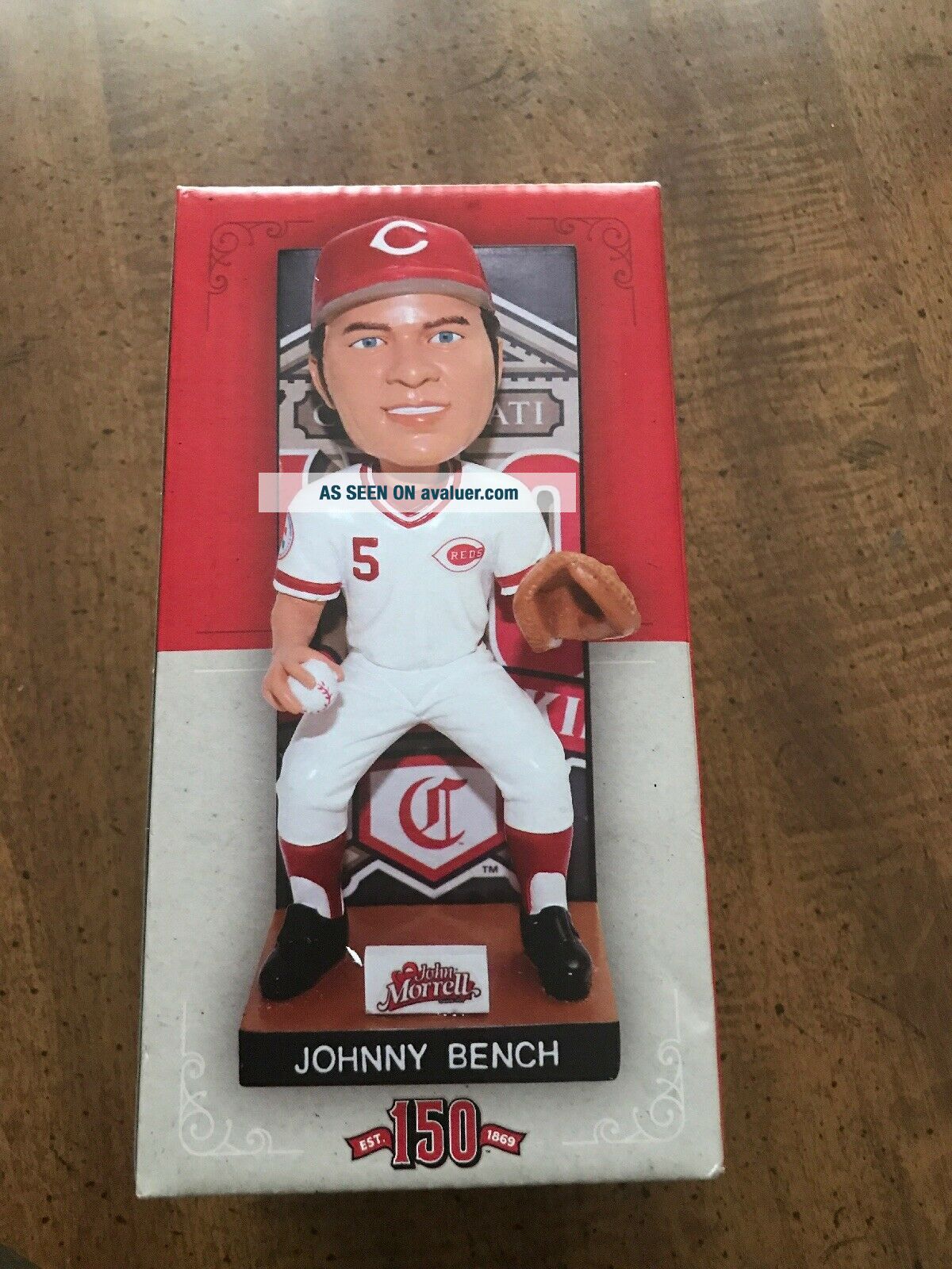 2019 Cincinnati Reds SGA Johnny Bench 150th Anniversary Bobblehead 8/17 ...