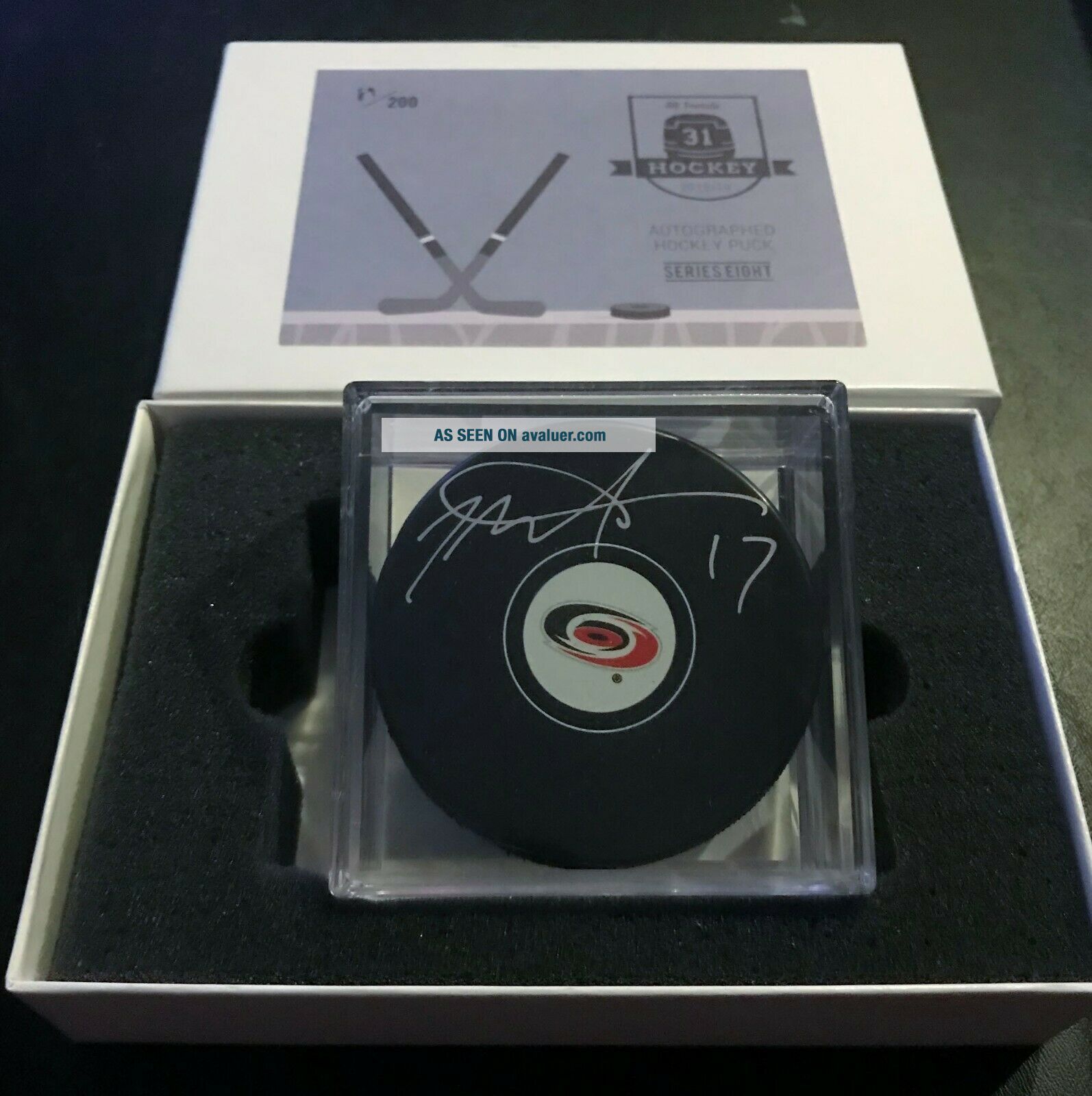 Rod Brind ' Amour Carolina Hurricanes Autograph Puck From Hit Parade ...