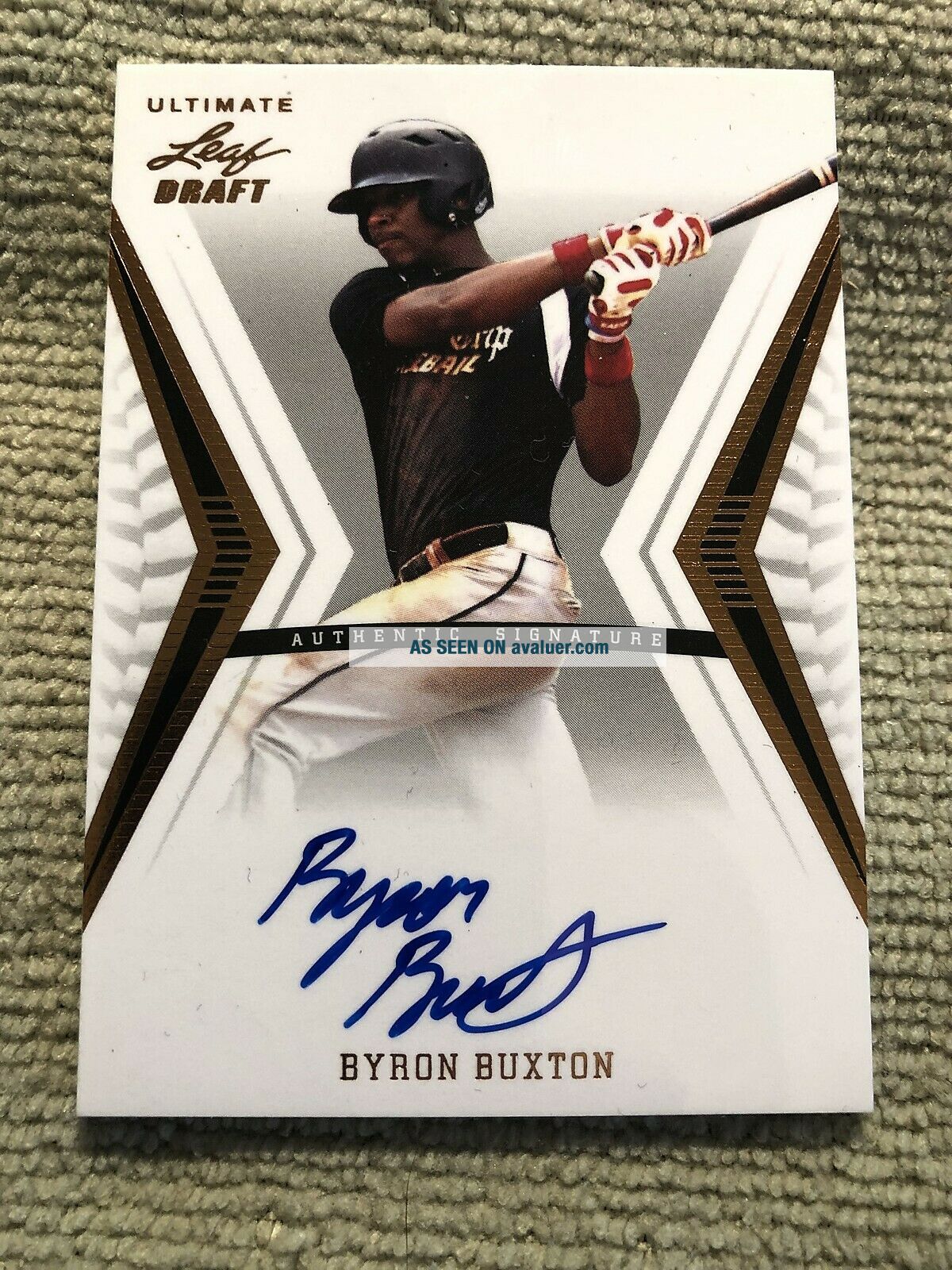 BYRON BUXTON 2012 Leaf Ultimate Draft BB1 Prospect Autograph | #6469648